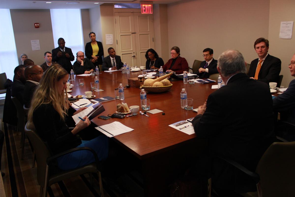 Hon. Calle Schlettwein, Namibia's Minister of Finance, meeting with ...
