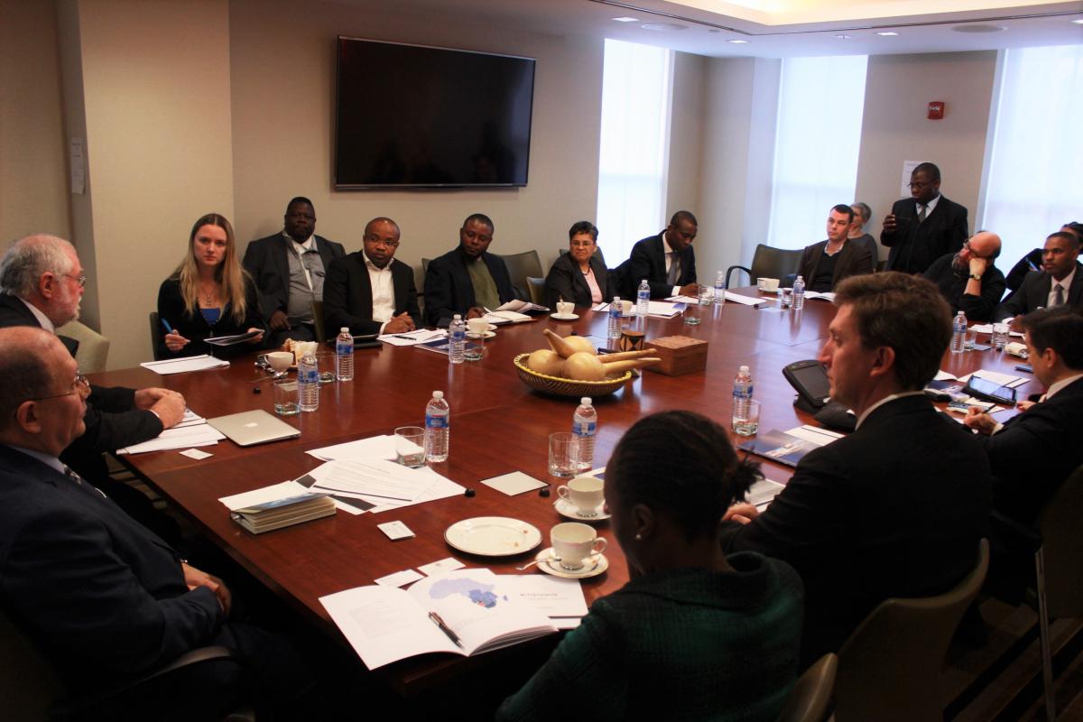 Hon. Calle Schlettwein, Namibia's Minister of Finance, meeting with ...
